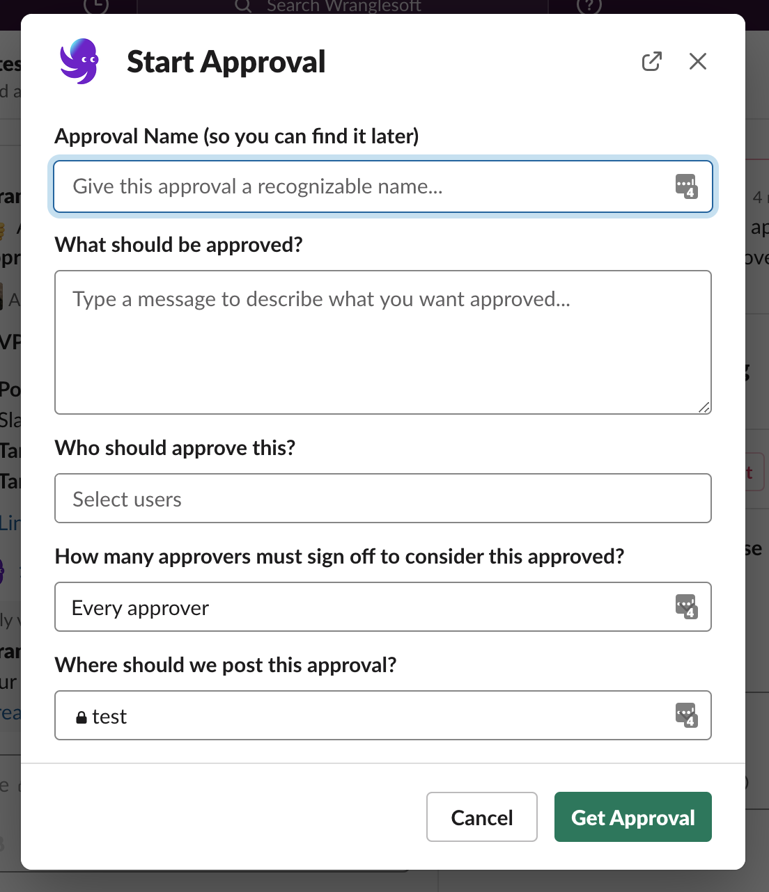 Managing approval workflows in Slack | Wrangle Blog